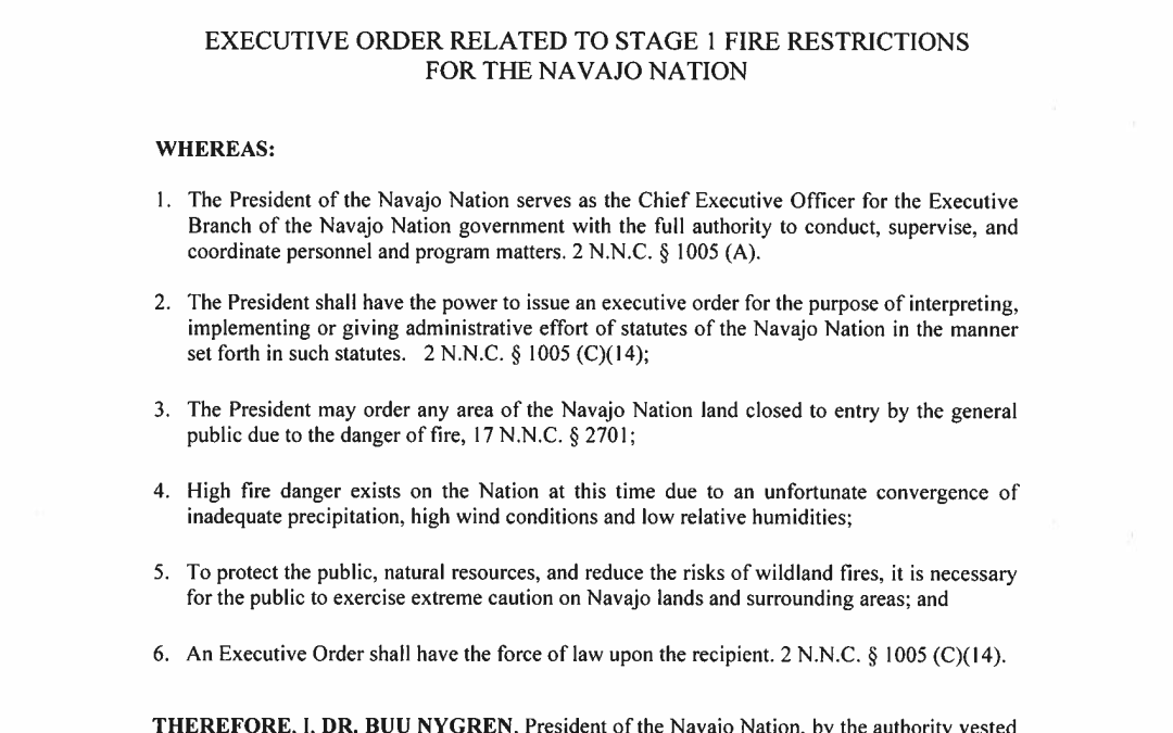 Executive Order No. 05-2023: Executive Order Related to State 1 Fire ...