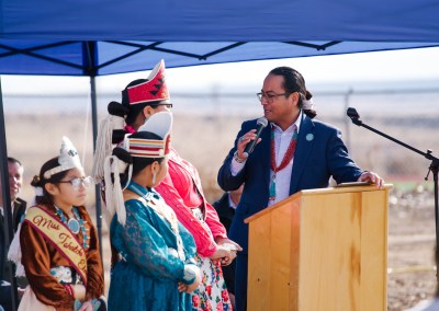 President Nygren, Tohatchi community break ground for Tohatchi High ...