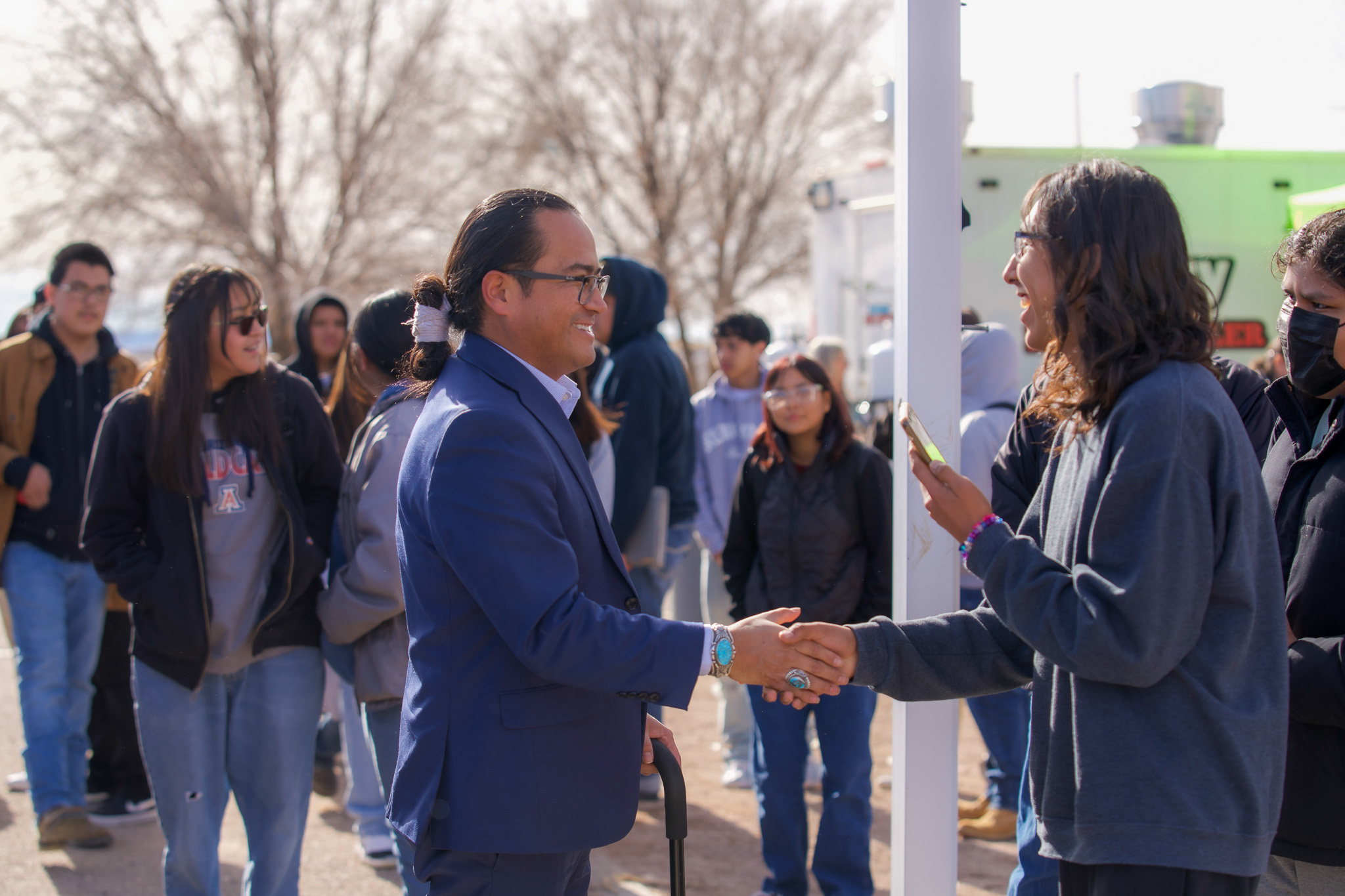 President Nygren, Tohatchi community break ground for Tohatchi High ...